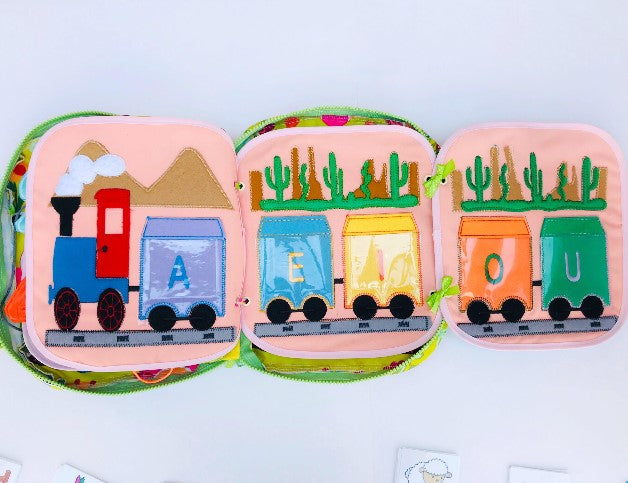 69 Tren de las vocales (18 meses +)| MATERIAL DIDACTICO YOV