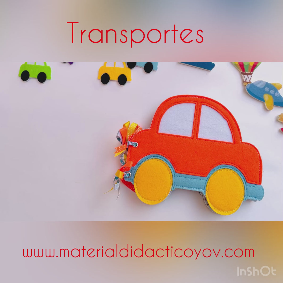 LIBRO DE CARRITO (15 MESES +)| MATERIAL DIDACTICO YOV